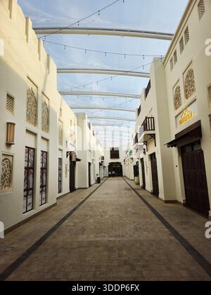 A traditionally built Bahraini market buildings inside the Avenues ...