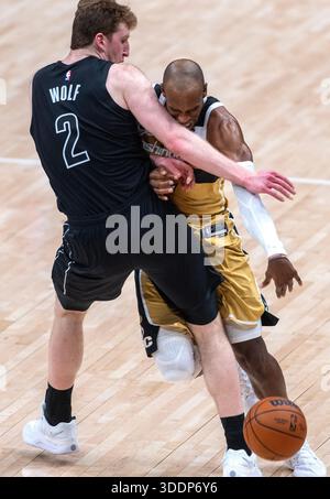 Brooklyn Nets' Danny Wolf (2) during the second half of an NBA ...