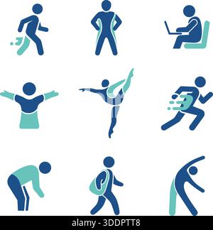 people fitness dancing icon Stock Vector Image & Art - Alamy