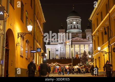 Helsinki, Finland - December 22nd 2025: Helsinki Christmas Market ...