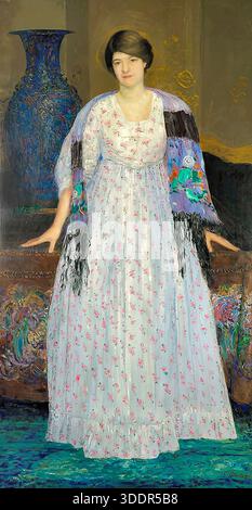 Constant Montald - Portrait de Madame Constant Montald Stock Photo - Alamy