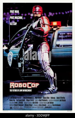 ROBOCOP 1987 Orion Pictures film with Peter Weller as the cyborg ...