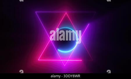 Magic neon sign. Computer generated 3d render Stock Photo - Alamy