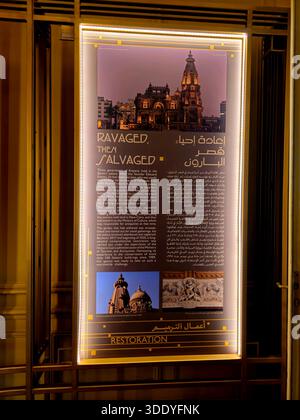 Cairo, Egypt, January 1 2026: details from The Baron Empain Palace Qasr ...