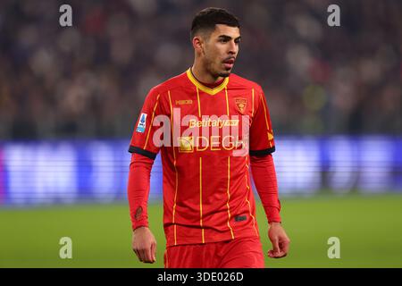 Danilo Veiga of US Lecce looks on during the Serie A football match ...