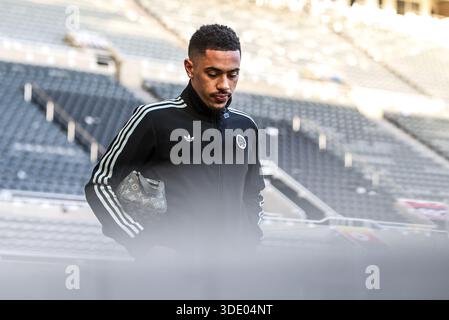 Malick Thiaw of Newcastle United arrives during the Premier League ...