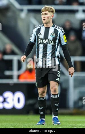 Lewis Hall of Newcastle United during the Carabao Cup Semi Final First ...