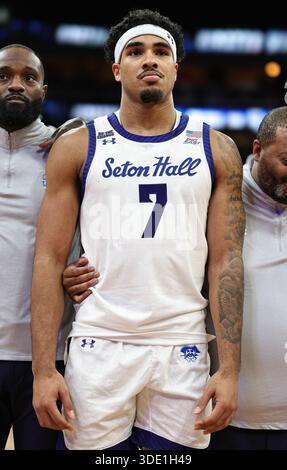 Seton Hall forward Josh Rivera (7) in the first half at Prudential ...
