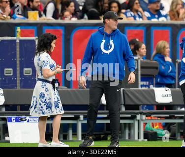 Indianapolis Colts co-owner Carlie Irsay-Gordon walks to the field ...