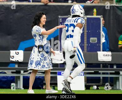 Indianapolis Colts owner and CEO Carlie Irsay-Gordon looks on prior to ...