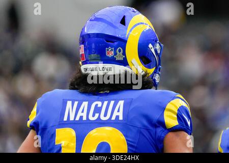 A detailed view of a Pro Bowl sticker on the helmet of San Francisco ...