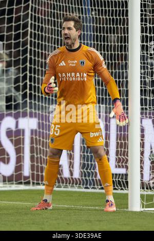 Paris, France - January 4: Goalkeeper Kevin Trapp of Paris FC receives ...