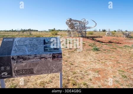 Knot-a-saurus Park, Eromanga, Queensland, Australia Stock Photo - Alamy