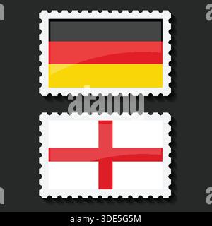 Illustration Vector Featuring Germany and England Identity Stock Vector ...