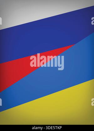 Illustration Vector Featuring Russia and Ukraine Identity Stock Vector ...