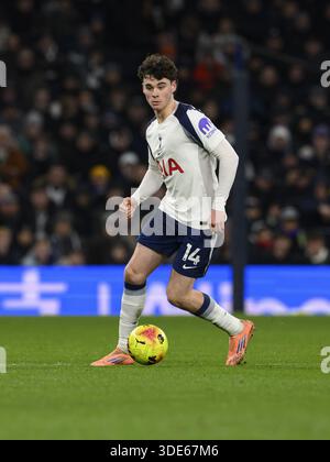 Tottenham Hotspur's Archie Gray during the Premier League match at the ...