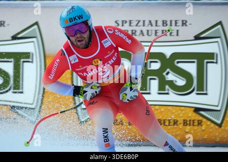 Alexis Monney from Switzerland is in action during AUDI FIS Ski World ...