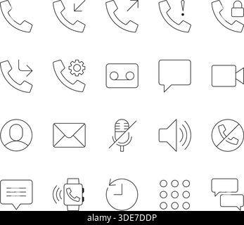 Set of minimalist line icons depicting a wide range of concepts ...