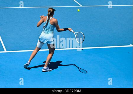 Canberra, Australia. 9 January 2026, player scoring/theme during the ...