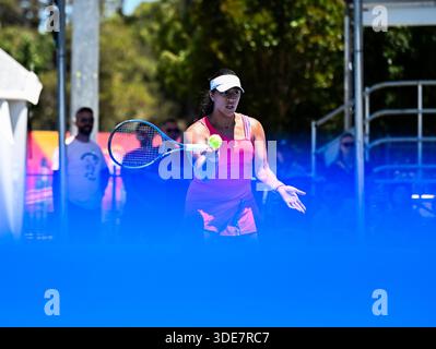Canberra, Australia. 9 January 2026, player scoring/theme during the ...