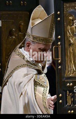 Vatican City, Vatican, 06 January 2026. Pope Leo XIV closes the Holy ...
