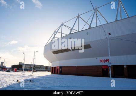 Sunderland UK: 3rd Jan 2026: Sunderland experiences heavy snowfall as ...