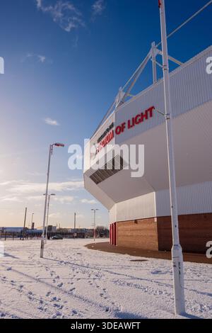 Sunderland UK: 3rd Jan 2026: Sunderland experiences heavy snowfall as ...