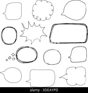freehand drawn speech bubble cartoon horse Stock Vector Image & Art - Alamy