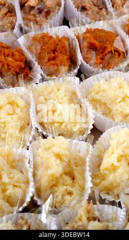 Cocada, traditional latin american coconut candy with grated coconut ...