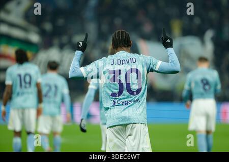 Jonathan David of Juventus FC celebrates during Serie A 2025/26 ...