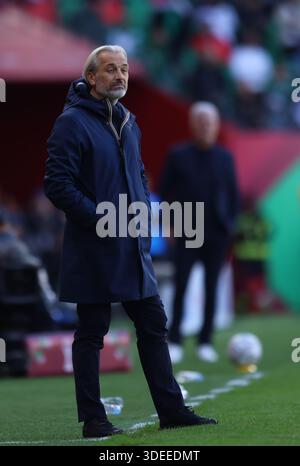 Sebastien Desabre, head coach of Congo DR, looks on during a FIFA Men’s ...