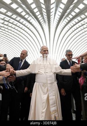 Pope Leo XIV attends the weekly general audience in Saint Peter’s ...
