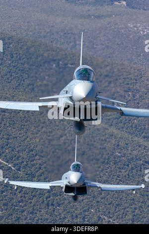 The photograph shows Luftwaffe Eurofighter EF-2000 Typhoon S fighter ...