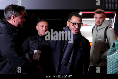 Chelsea manager Liam Rosenior before the Emirates FA Cup third round ...
