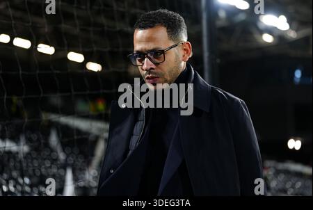 Chelsea manager Liam Rosenior before the Premier League match at ...