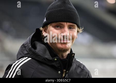 Nick Woltemade Of Newcastle United Arrives during the Newcastle United ...