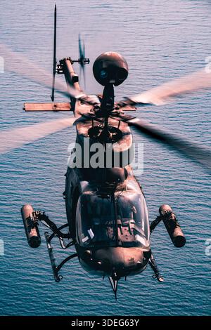 Greek Army Hellenic Army Bell OH-58D Kiowa Warrior helicopters ...