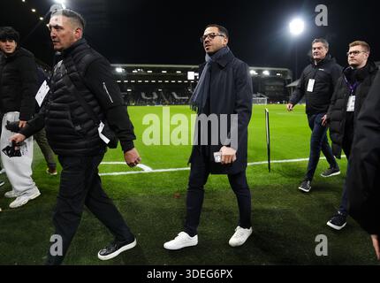 Chelsea manager Liam Rosenior before the Premier League match at ...
