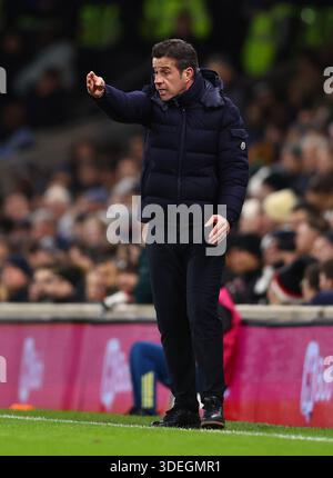 Fulham manager Marco Silva gestures during the Nottingham Forest v ...