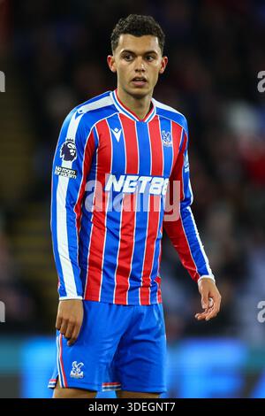Brennan Johnson of Crystal Palace during the Premier League match ...