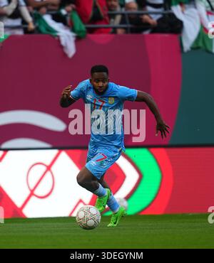 Cedric Bakambu (Congo DR) controls the ball during the FIFA World Cup ...