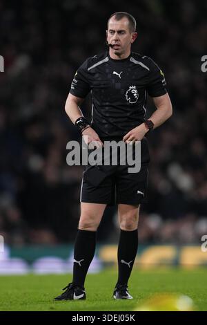 Referee Peter Bankes during the Premier League match at the City Ground ...