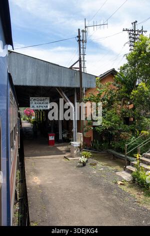 ULAPANE, CENTRAL PROVINCE, SRI LANKA - FEBRUARY 3, 2025 Ulapane train ...