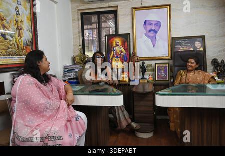 MUMBAI, INDIA - JANUARY 15: Arun Gawli cast his vote during BMC ...