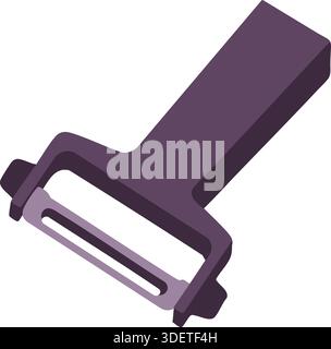 Handle vegetable cutter icon flat vector. Cooking tool. Slicer ...