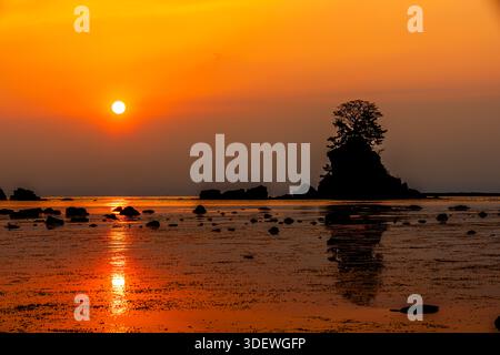 Spectacular views from Amaharashi Coast in Toyama Prefecture Stock ...