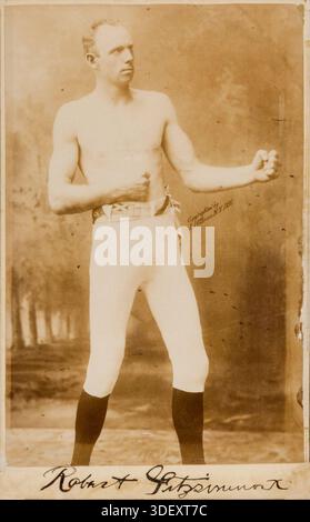 Vintage portrait photo of boxer Bob Fitzsimmons (1863 - 1917) - World ...