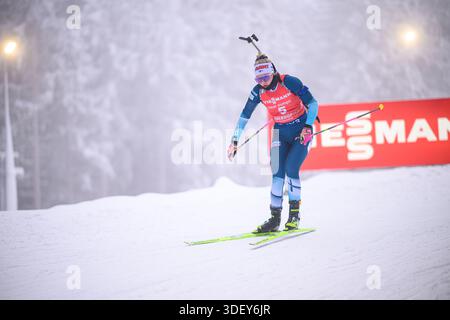 OBERHOF, GERMANY - 8 JANUARY, 2026: Venla Lehtonen - Biathlon. BMW IBU ...