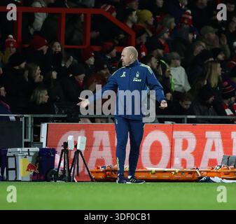 Nottingham Forest manager Sean Dyche during a training session at the ...