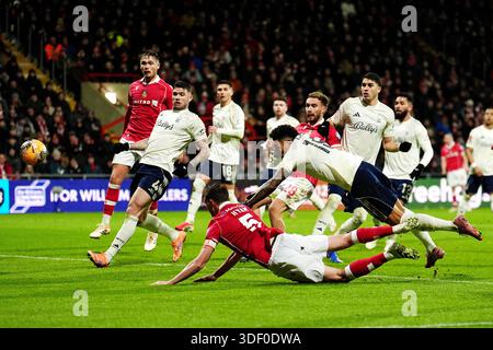 Wrexham's Dominic Hyam during the Emirates FA Cup third round match at ...